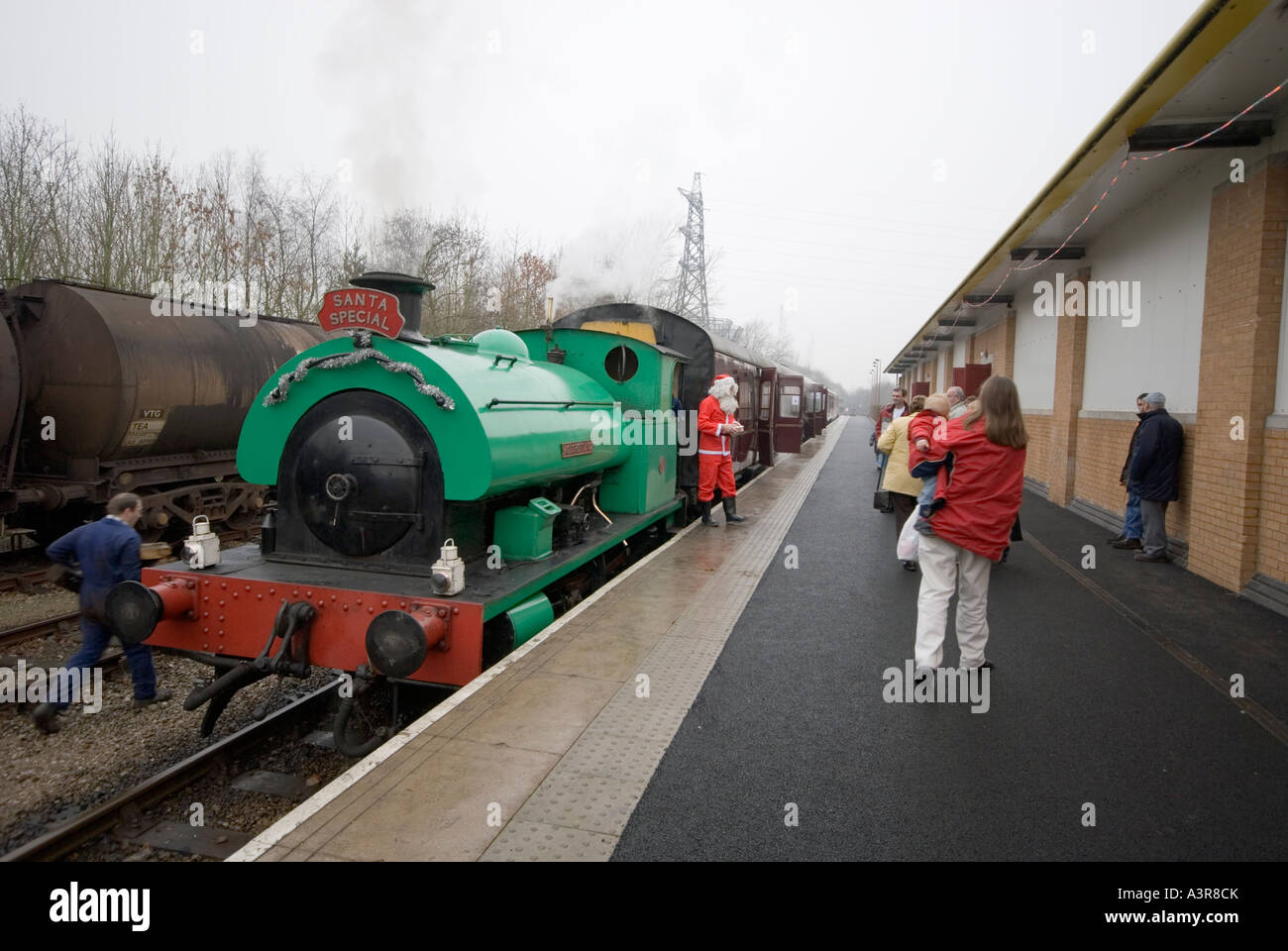 Father Christmas Railway station Old steam train Ribble valley Steam ...