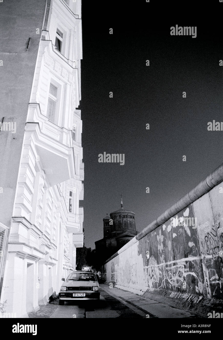 European History. The historical Berlin Wall in West Berlin in Germany ...