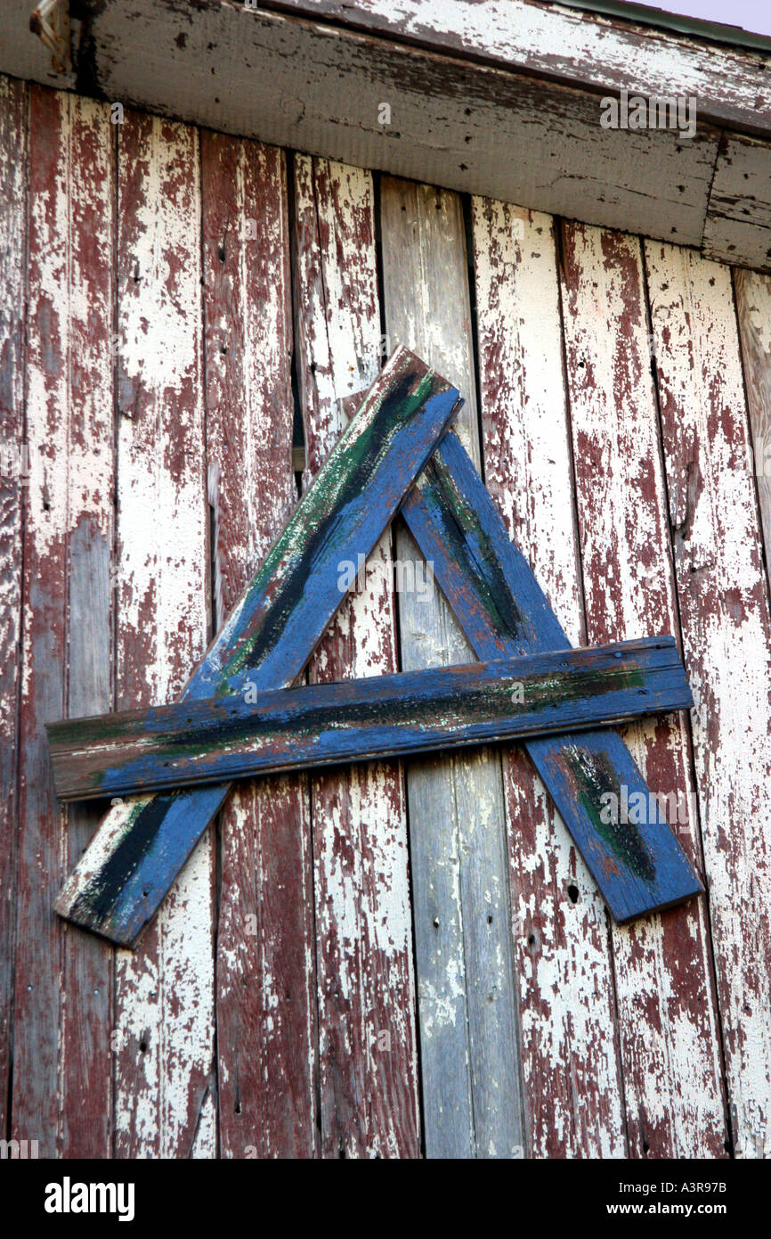 Letter A on the side of a barn Stock Photo - Alamy