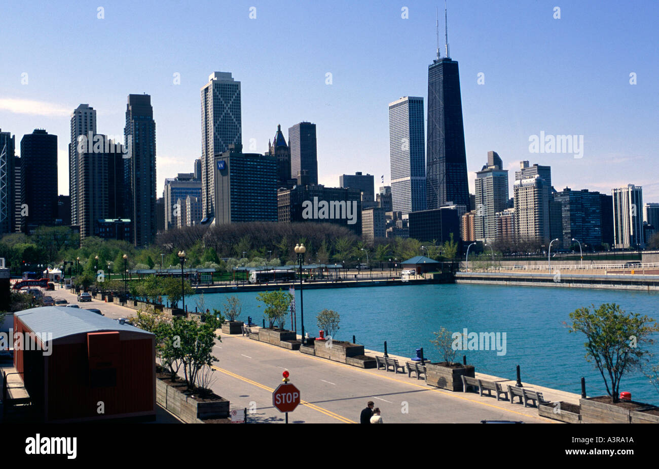 Downtown Chicago Illinois USA May 2004 Stock Photo - Alamy