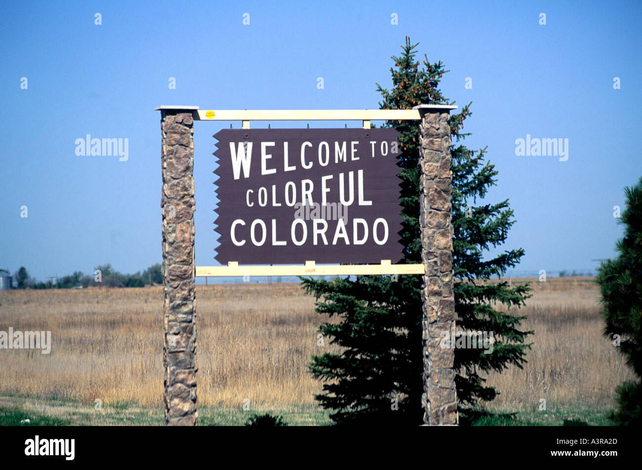 Welcome to Colorado sign Stock Photo - Alamy