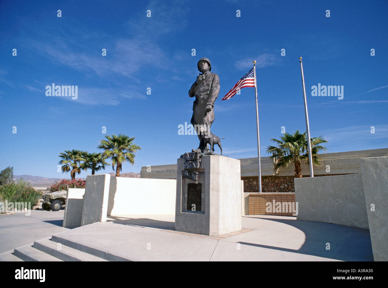 General George Patton World War 2 WWII memorial and museum in Mojave ...