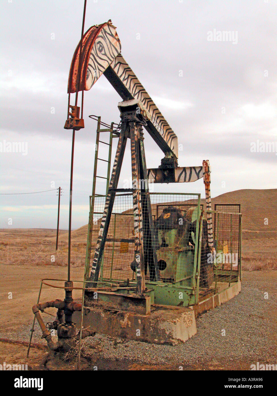 Elk Hills oil field near Coalinga California where the pumpers are ...