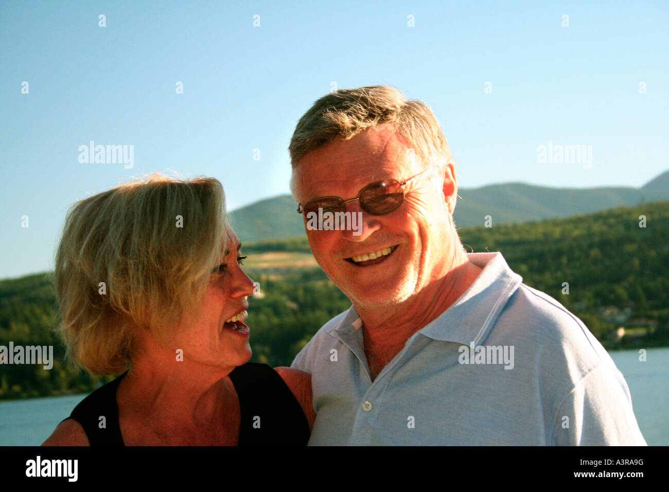 retired couple having fun Stock Photo - Alamy