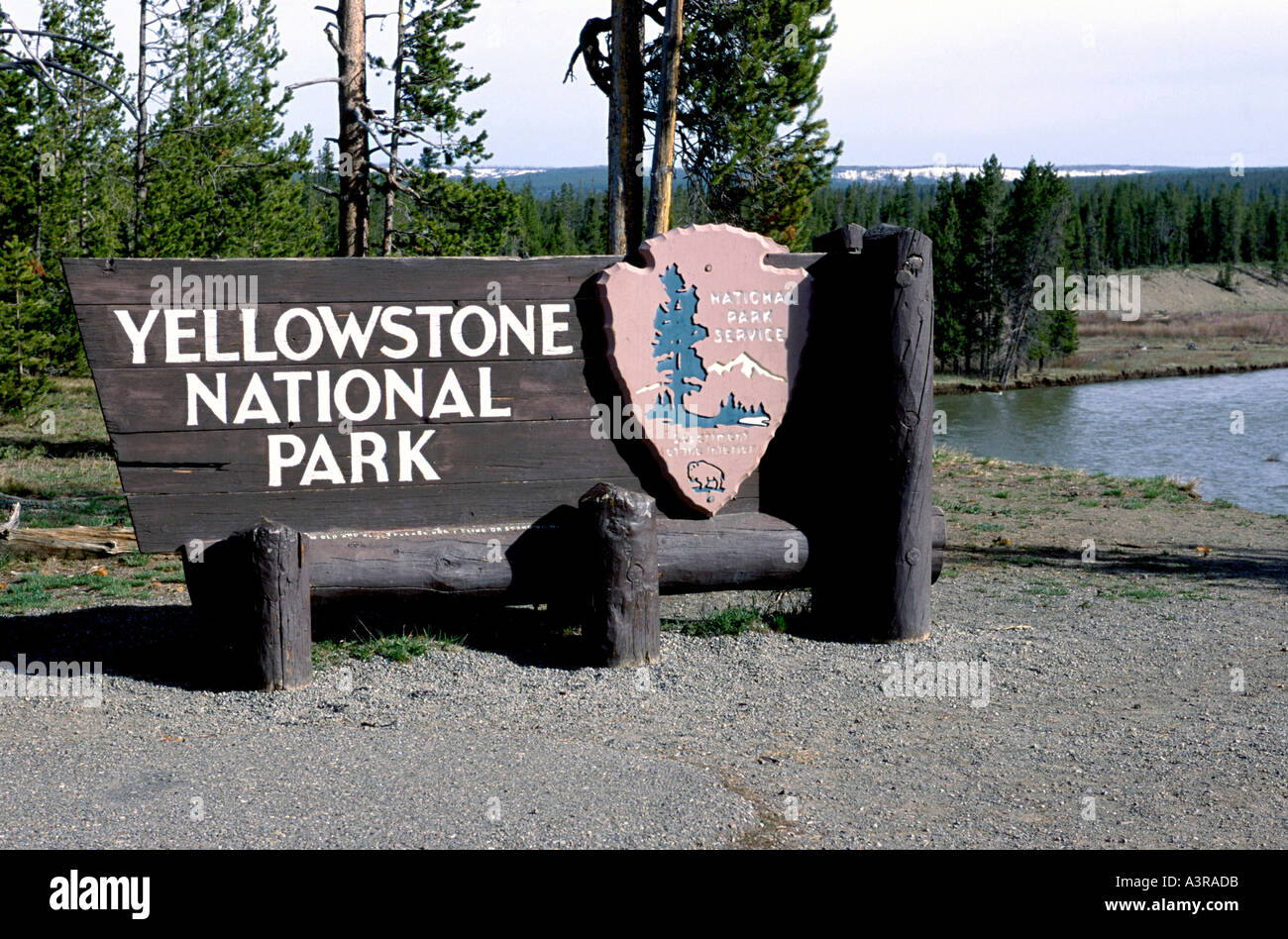 Yellowstone tourist information hi-res stock photography and images - Alamy