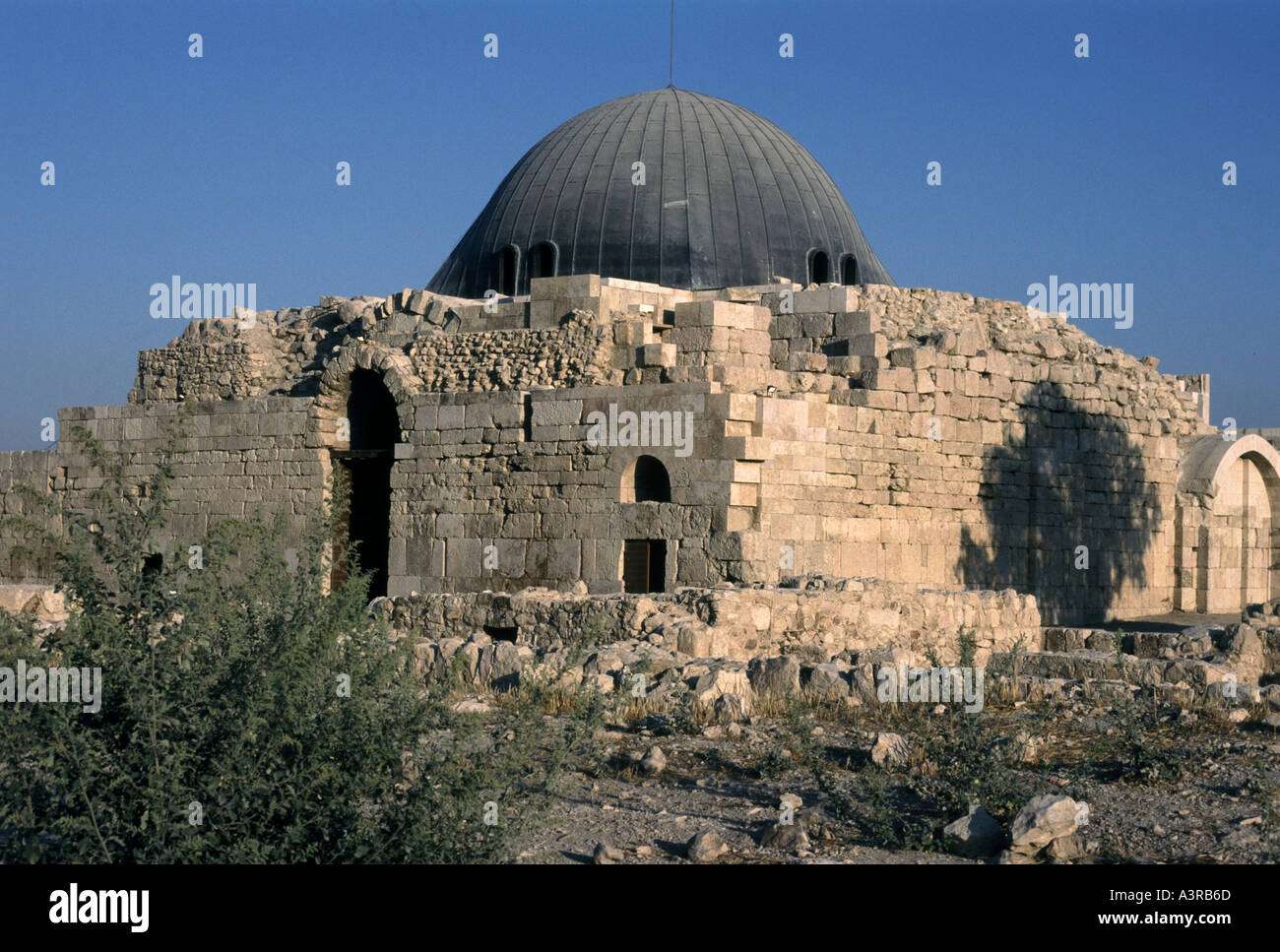 Umayyad fortress with reconstructed lead dome roof fortress known as ...