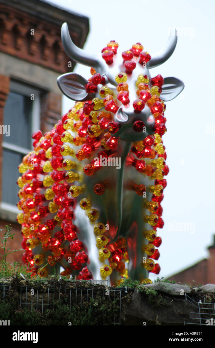 Cow Parade Manchester Stock Photo - Alamy