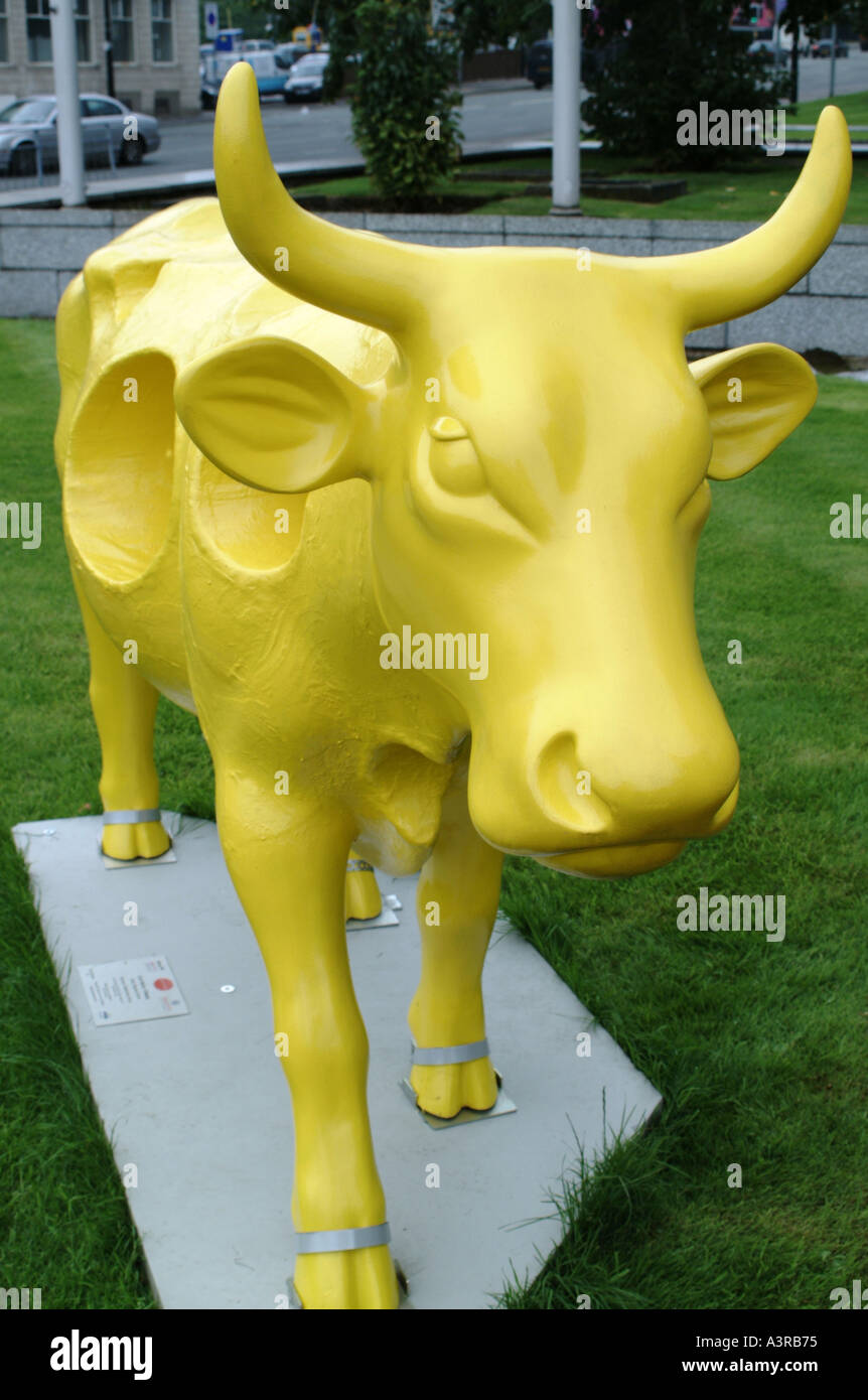 Cow Parade Manchester Stock Photo - Alamy
