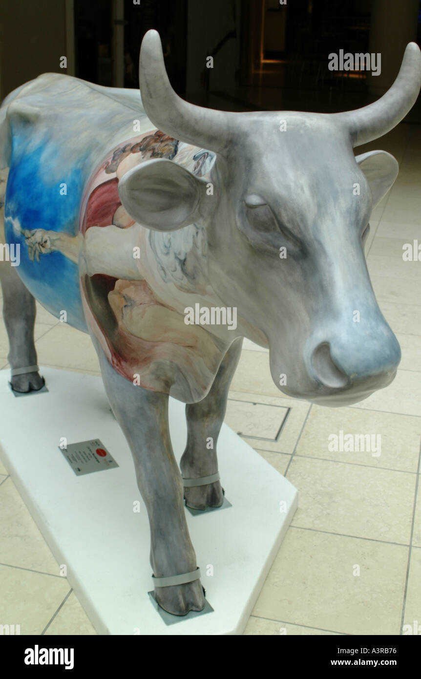 Cow Parade Manchester Stock Photo - Alamy