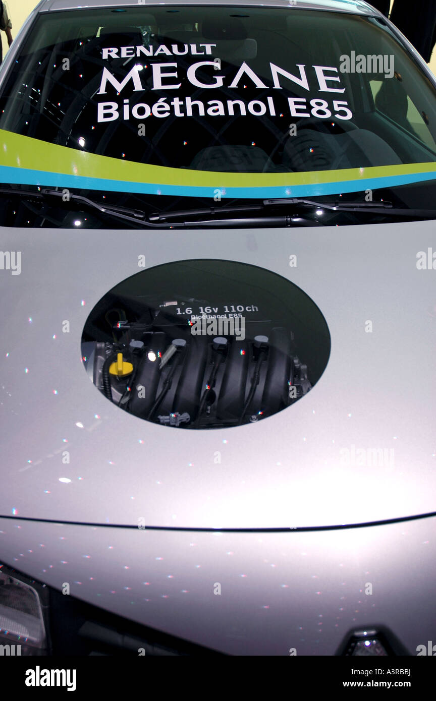 Paris Motor Show France Renault Megane Bioethanol E85 Stock Photo - Alamy
