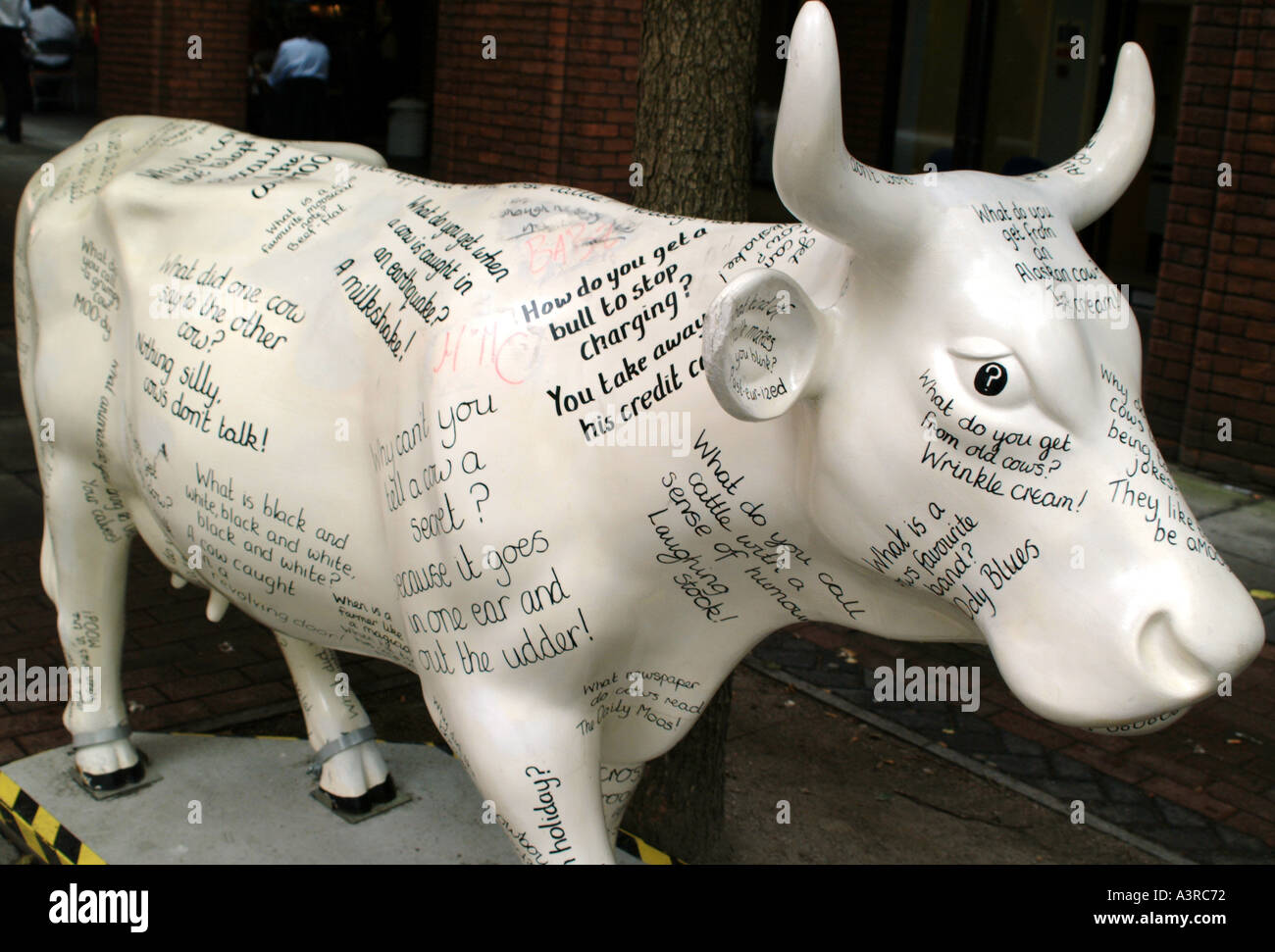Cow Parade Manchester Stock Photo - Alamy