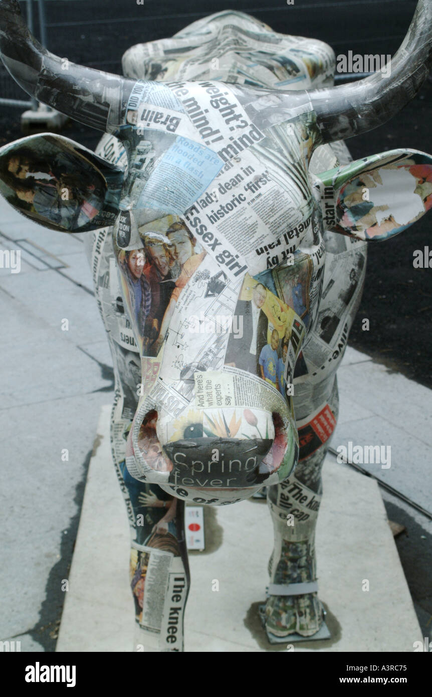 Cow Parade Manchester Stock Photo - Alamy