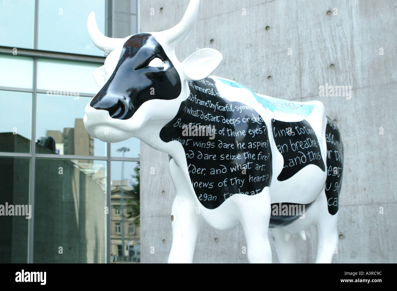 Cow Parade Manchester Stock Photo - Alamy