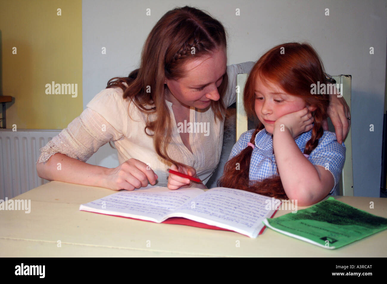 child struggling with homework Stock Photo - Alamy