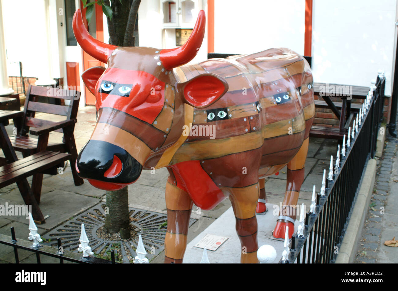 Cow Parade Manchester Stock Photo - Alamy