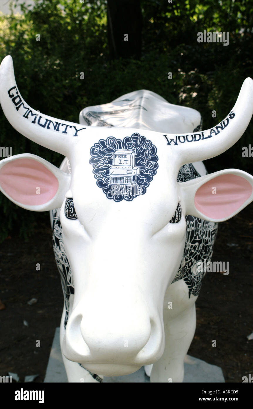 Cow Parade Manchester Stock Photo - Alamy
