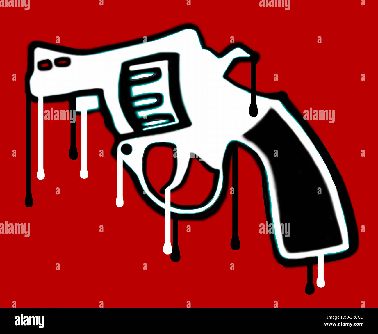 A melting gun Pistol Revolver study liquid softening reducing gun crime ...