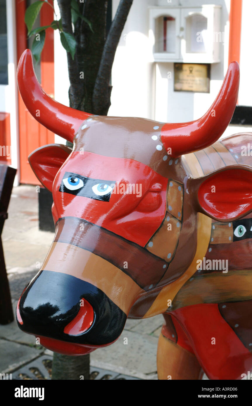 Cow Parade Manchester Stock Photo - Alamy