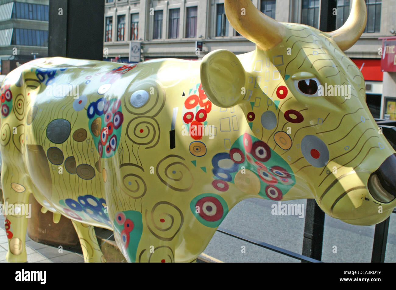 Cow Parade Manchester Stock Photo - Alamy