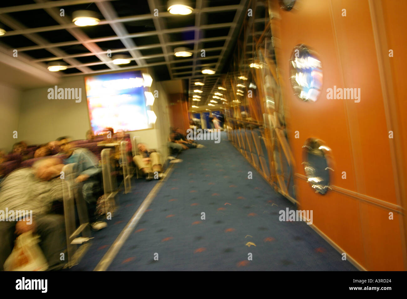 Seasick Passengers on North Sea Ferry Crossing Stock Photo - Alamy