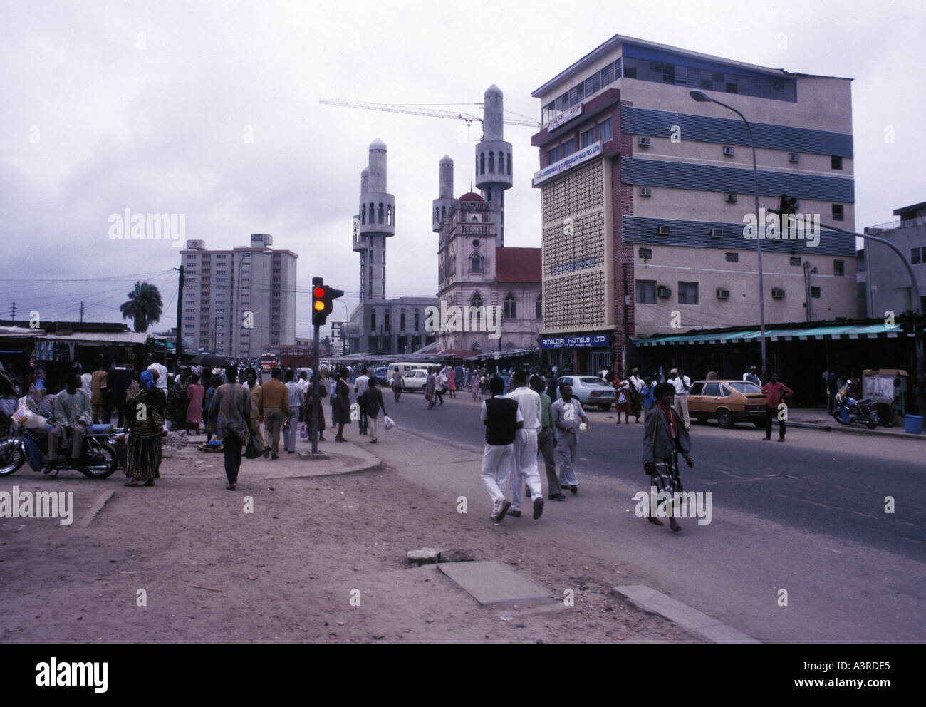 Street scene in Lagos Nigeria Stock Photo - Alamy