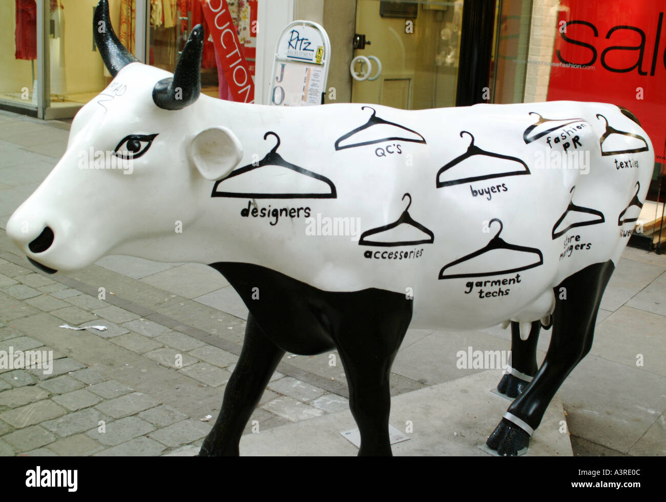 Cow Parade Manchester Stock Photo - Alamy