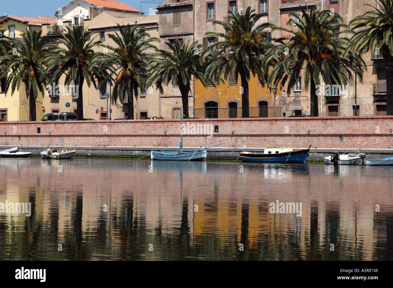 Riverside Bosa Sardinia Italy Stock Photo - Alamy