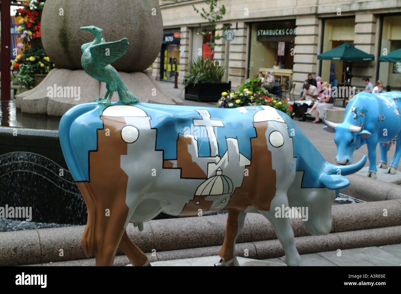 Cow Parade Manchester Stock Photo - Alamy