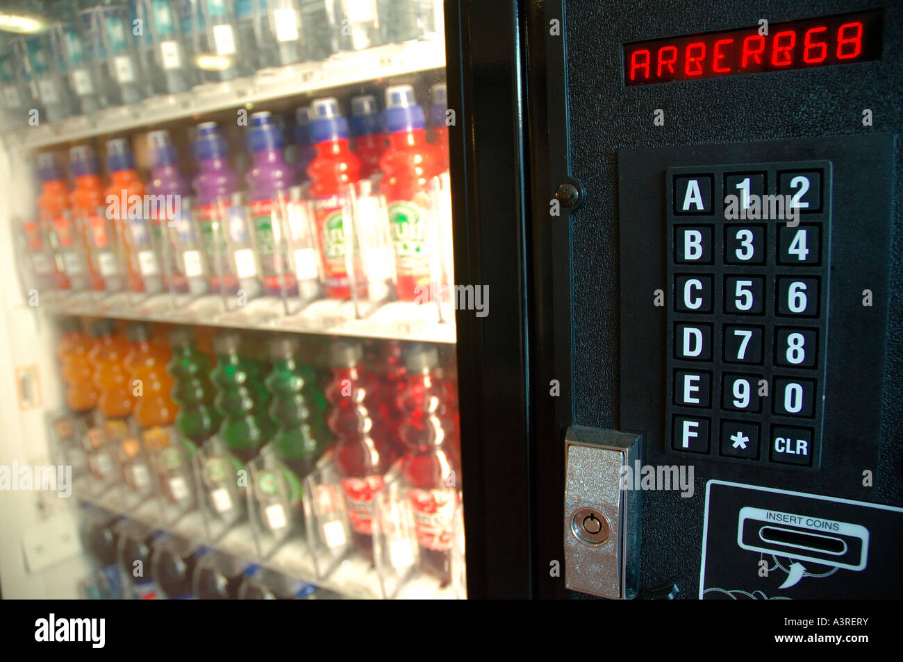 Self service soft drinks vending machine Stock Photo - Alamy