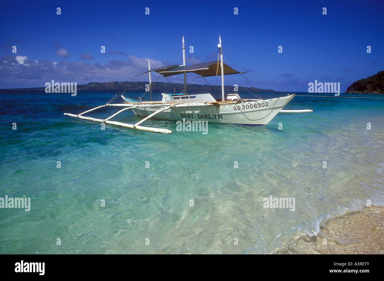 Outrigger pump boat hi-res stock photography and images - Alamy