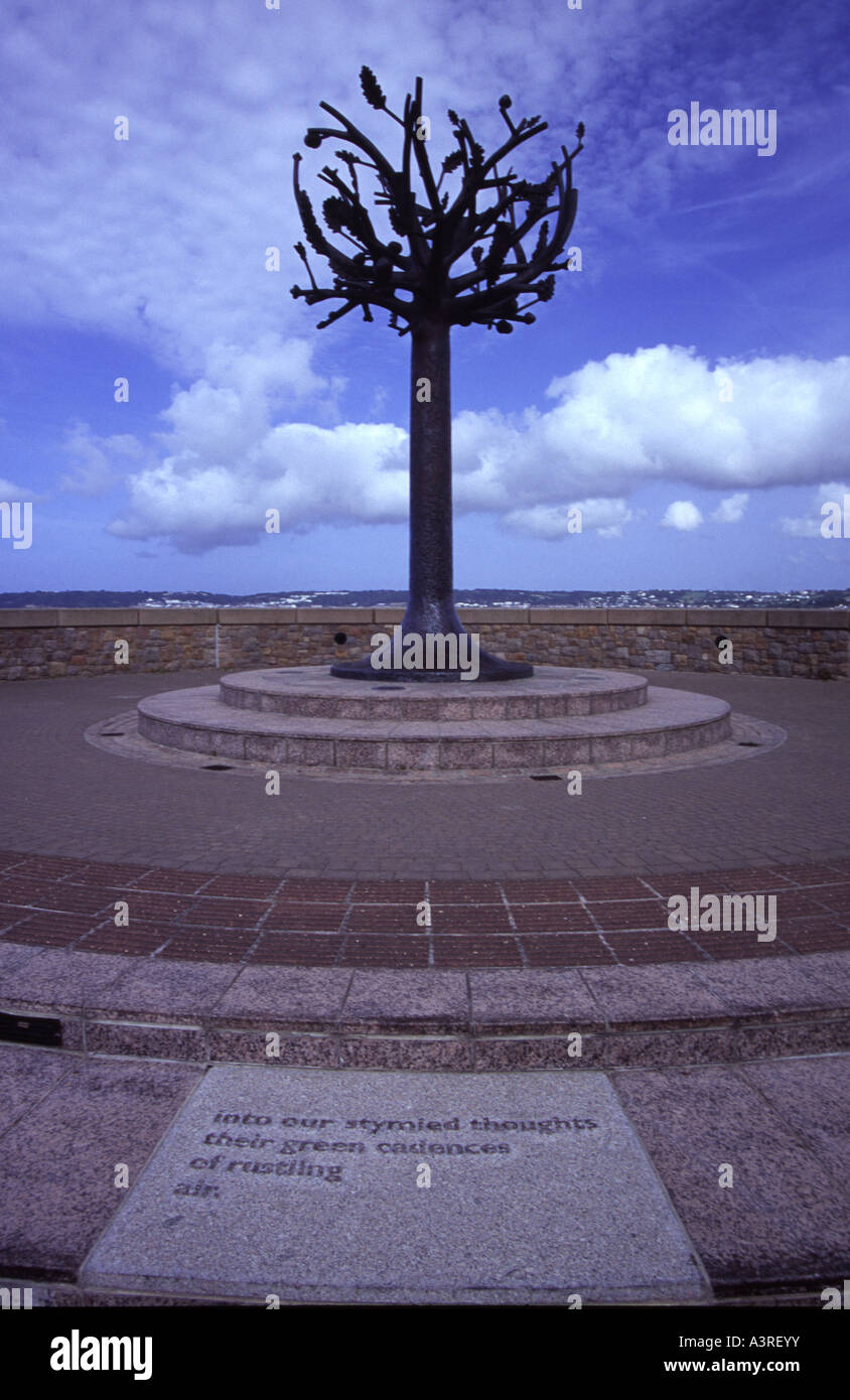 The Freedom Tree Sculpture, St Helier, Jersey, Channel Islands Stock ...