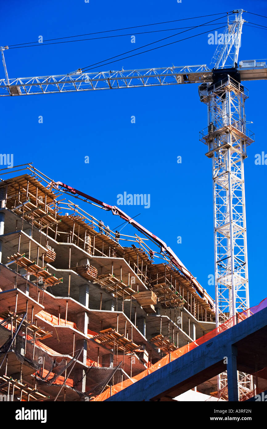 CONSTRUCTION SITE, SKYSCRAPER, CRANE Stock Photo - Alamy