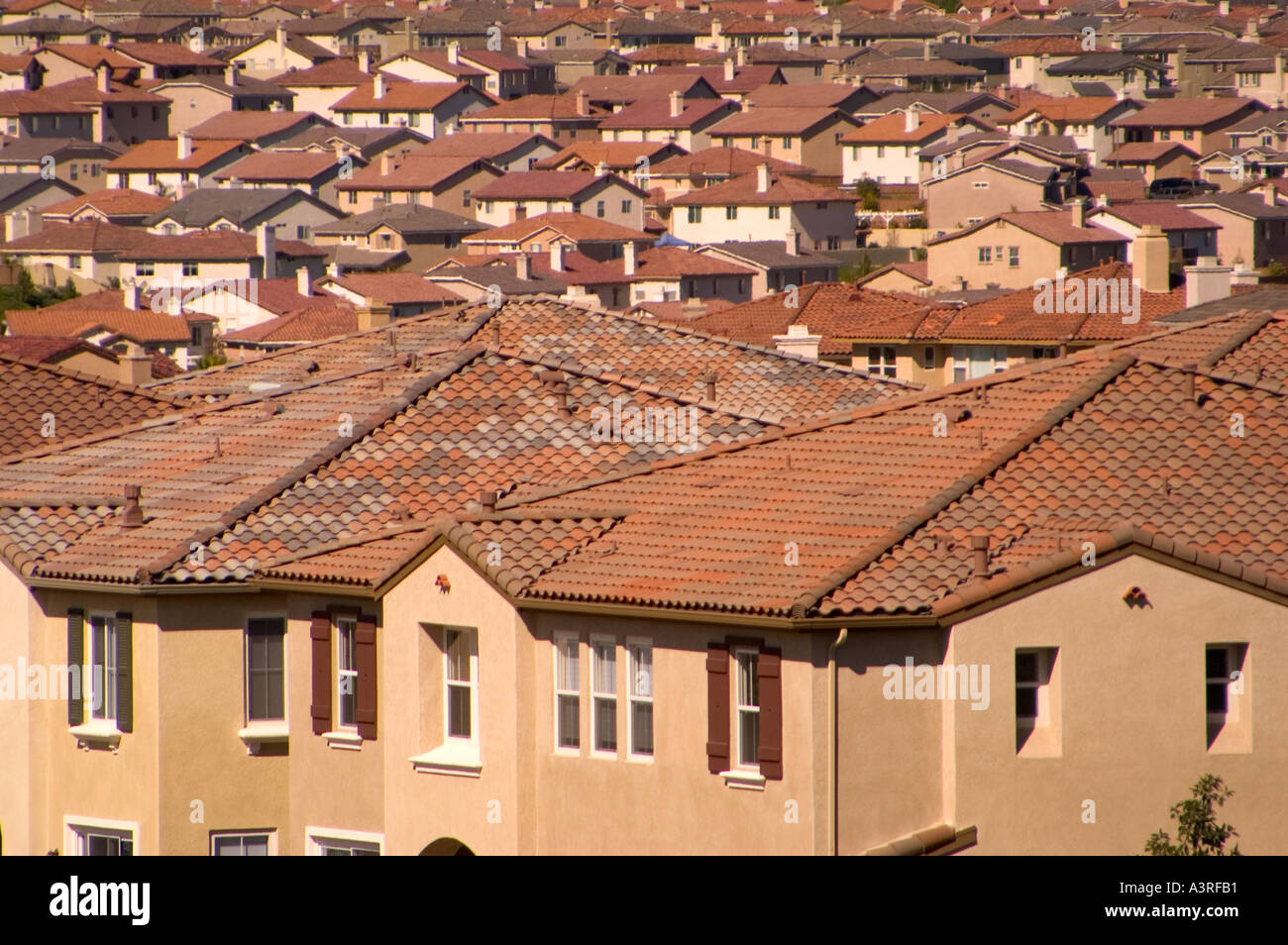 Suburban Sprawl Chula Vista San Diego Southern California Stock Photo ...