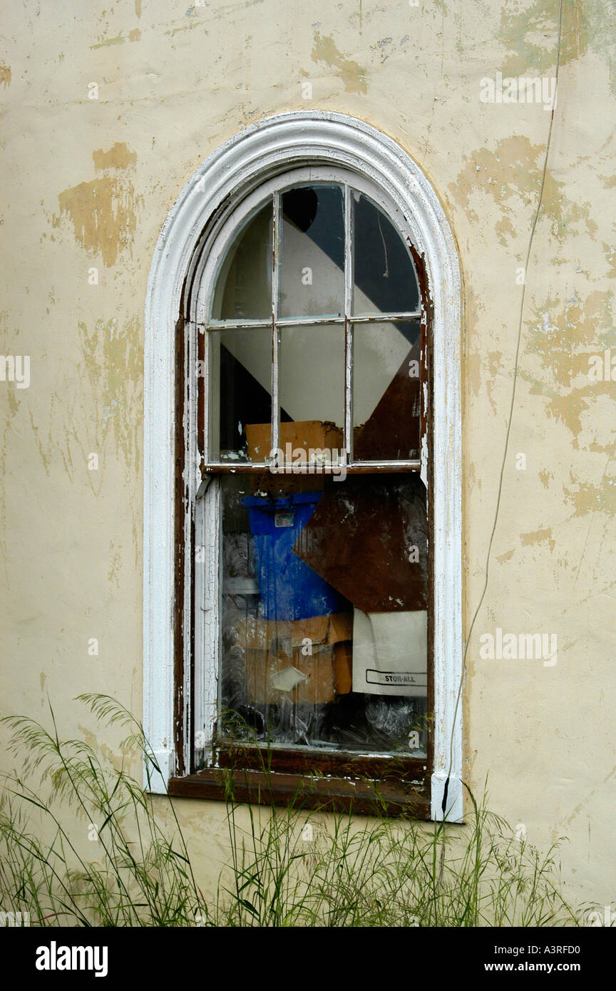 Window with View of Cluttered Room Stock Photo - Alamy