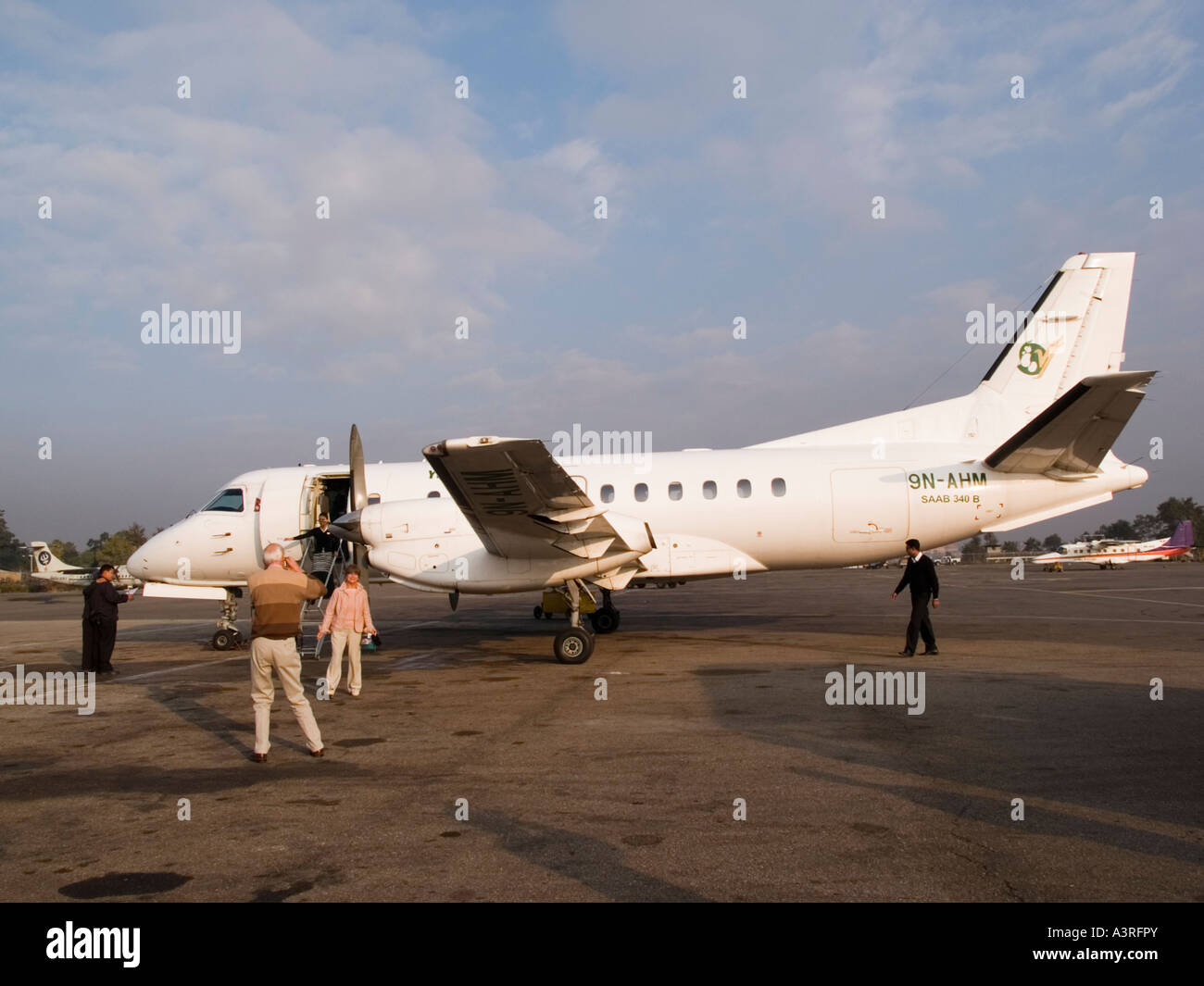 EVEREST TOURIST FLIGHT in SAAB 340B by "Yeti Airlines" Kathmandu Nepal ...
