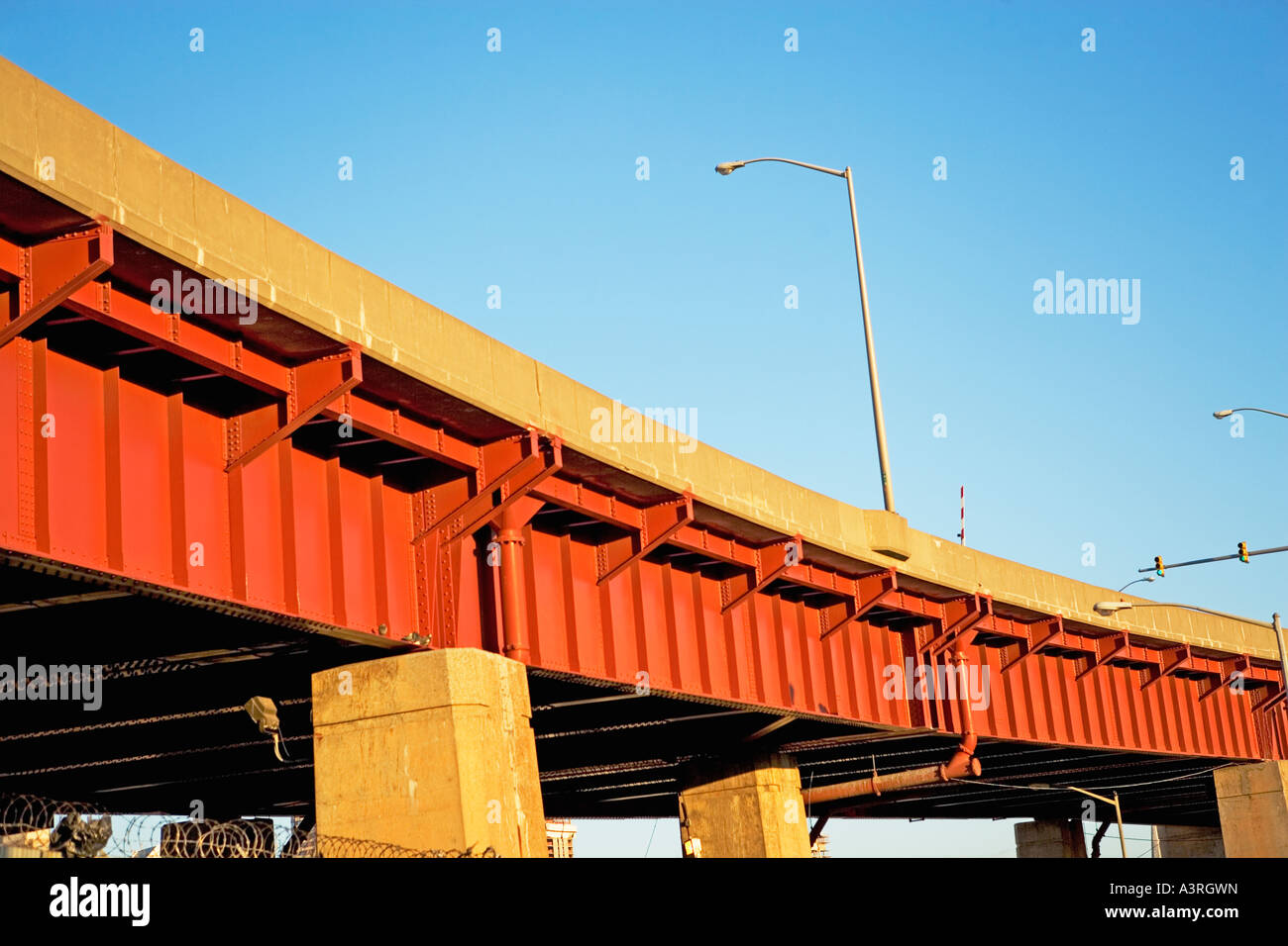 Road signs over overpass hi-res stock photography and images - Alamy