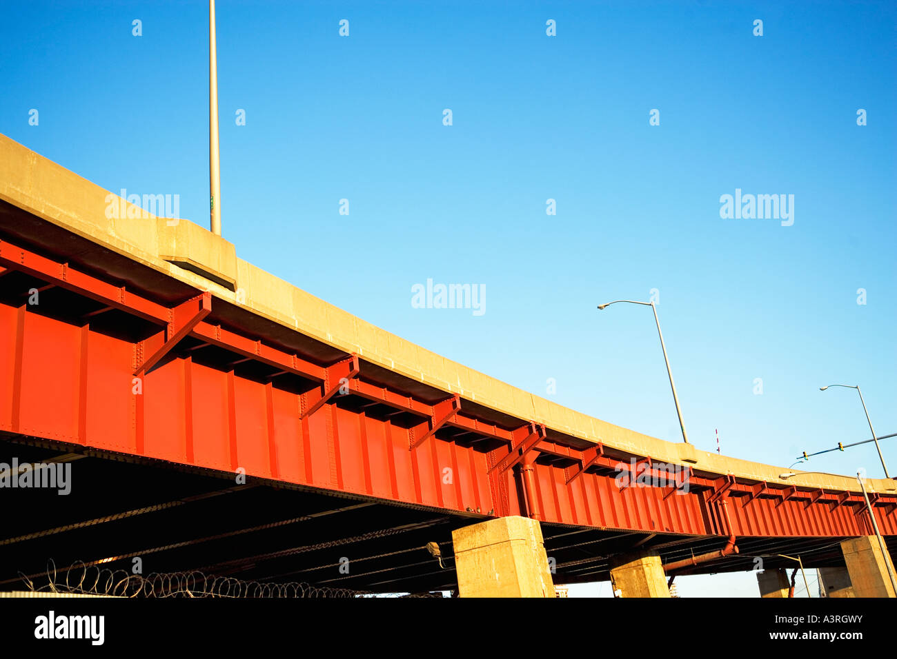 Road signs over overpass hi-res stock photography and images - Alamy