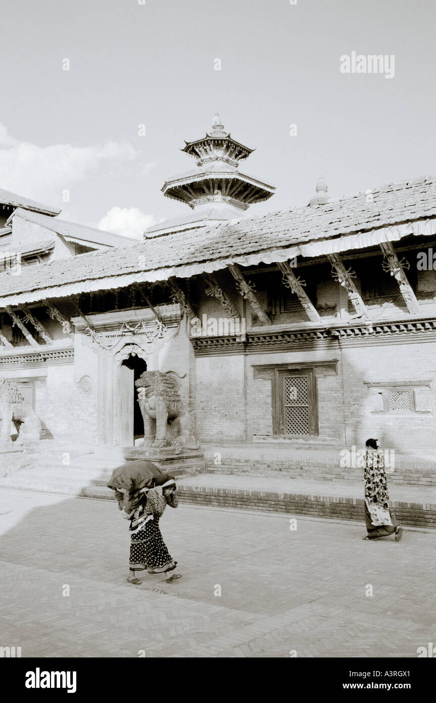 World Travel. Street scene in Durbar Square in the city of Kathmandu in ...