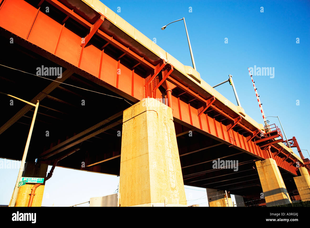 Road signs over overpass hi-res stock photography and images - Alamy