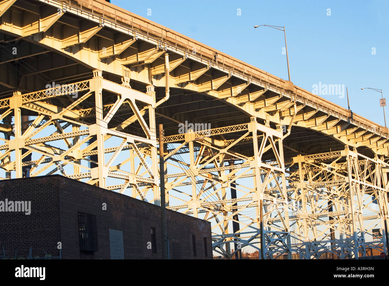 Road signs over overpass hi-res stock photography and images - Alamy