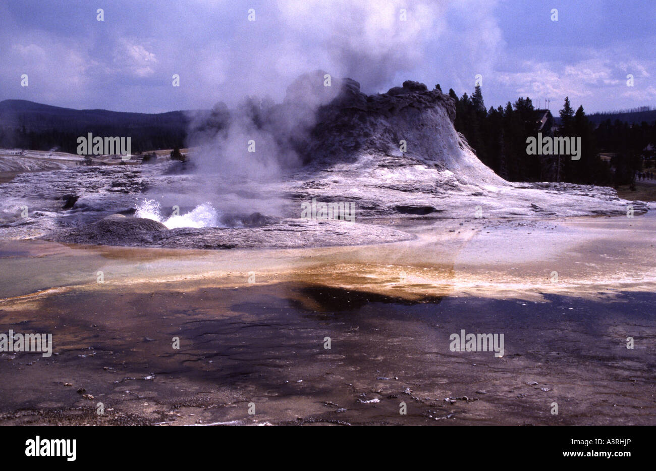 Volcanic tableland yellowstone national park hi-res stock photography ...