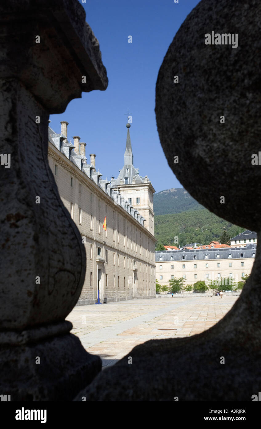 Framed view of El Escorial monastery Spain Stock Photo - Alamy