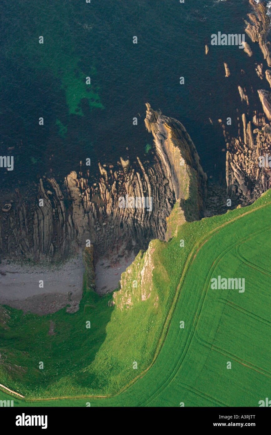 Aerial shot taken from Microlight over on the east coast of scotland ...