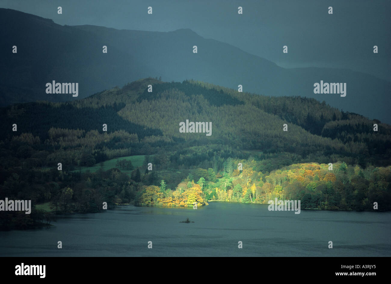 Shaft of light at Derwent Bay taken from Surprise View, Derwent Water ...