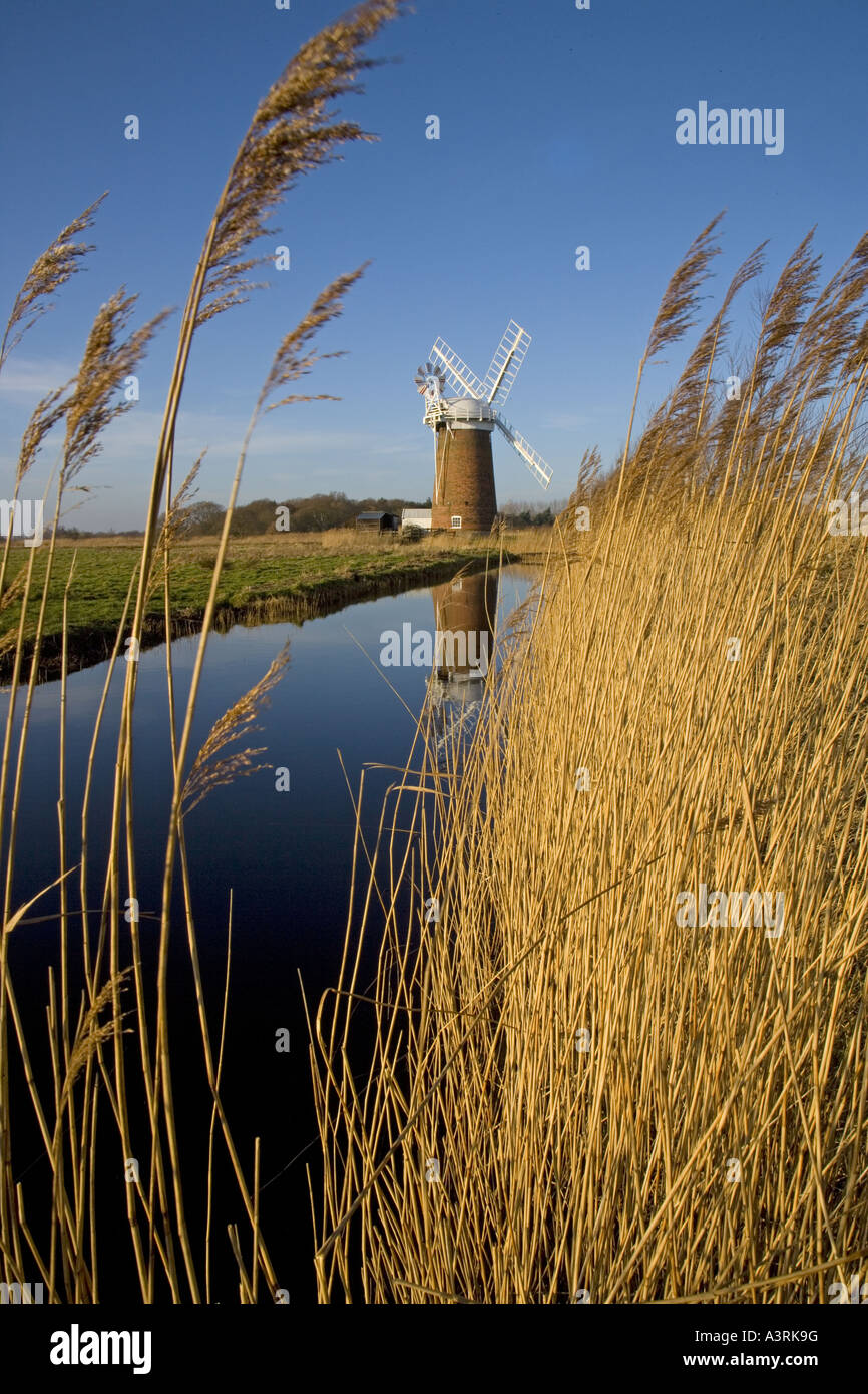 Horsey windpump or drainage Mill on the Norfolk coast near Great ...