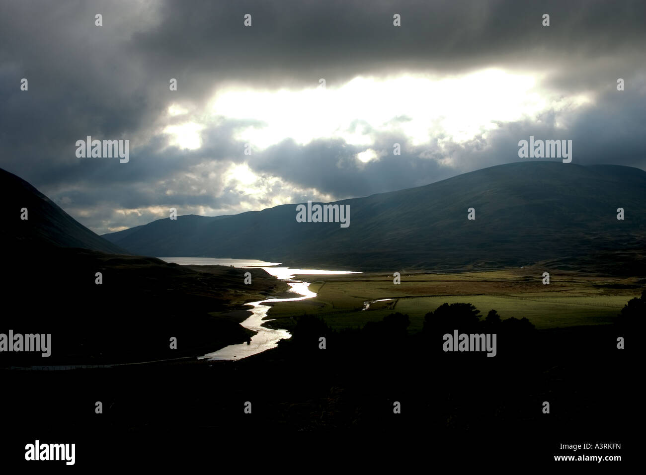 Loch Garry - Central Highlands Stock Photo - Alamy