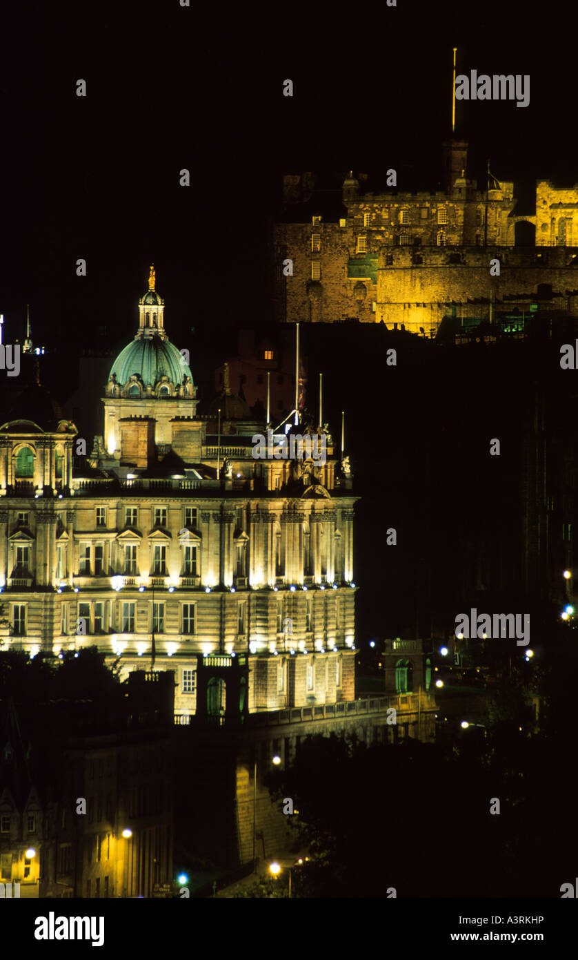 The Mound in Edinburgh by Night Stock Photo - Alamy