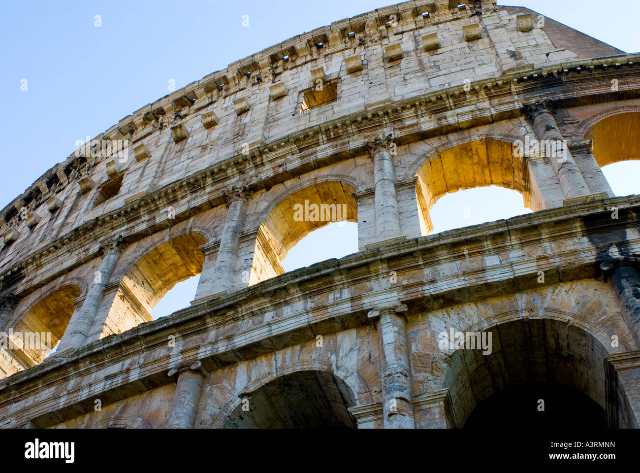 Coliseum Rome Amphitheatre Flavio Stock Photo - Alamy