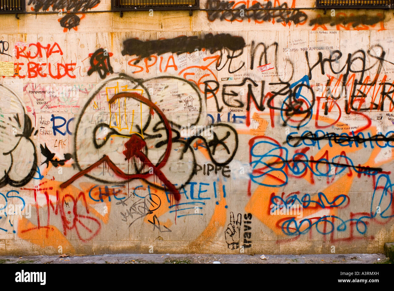 Rome Italy Graffiti Stock Photo - Alamy