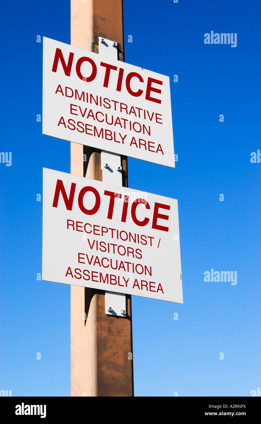 Emergency Assembly Area High Resolution Stock Photography and Images ...